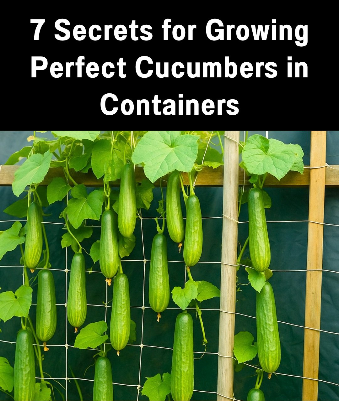 My Easy Guide to Growing Perfect Cucumbers – Echo News